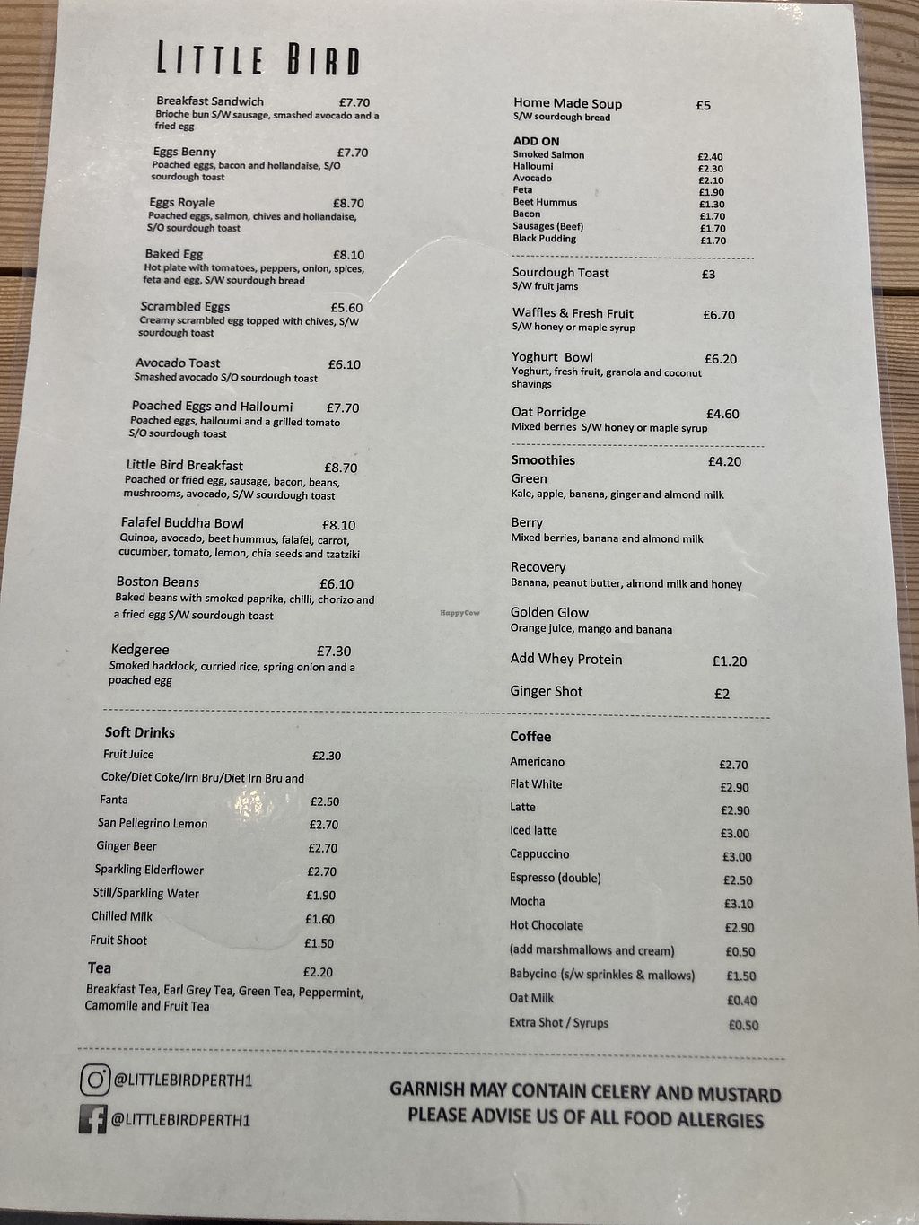 CLOSED: Little Bird - Perth Coffee & Tea - HappyCow