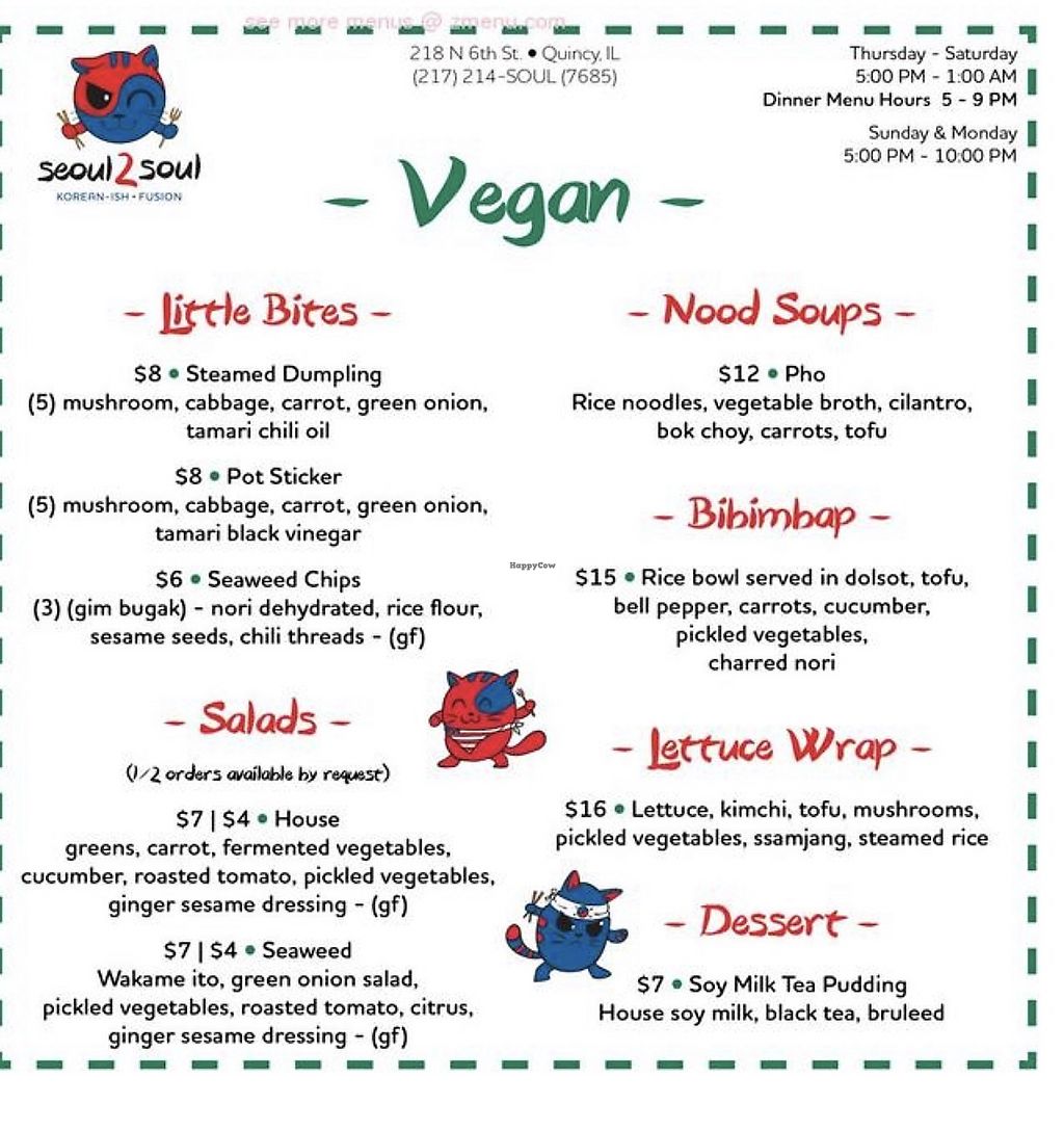 Seoul 2 Soul - Quincy Illinois Restaurant - HappyCow