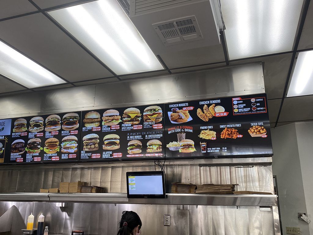 CLOSED: Nice Burger - Stanton California Restaurant - HappyCow