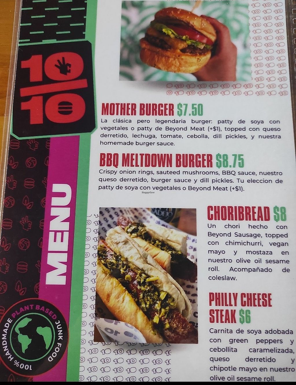 CLOSED: Diez de Diez - 10/10 - San Salvador Restaurant - HappyCow