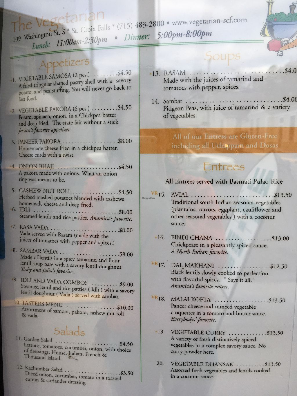 The Vegetarian - St Croix Falls Wisconsin Restaurant - HappyCow