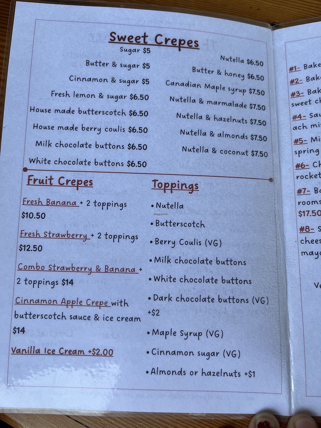 CLOSED: Le Crepe Man Of Belfast - Port Fairy Victoria Restaurant - HappyCow