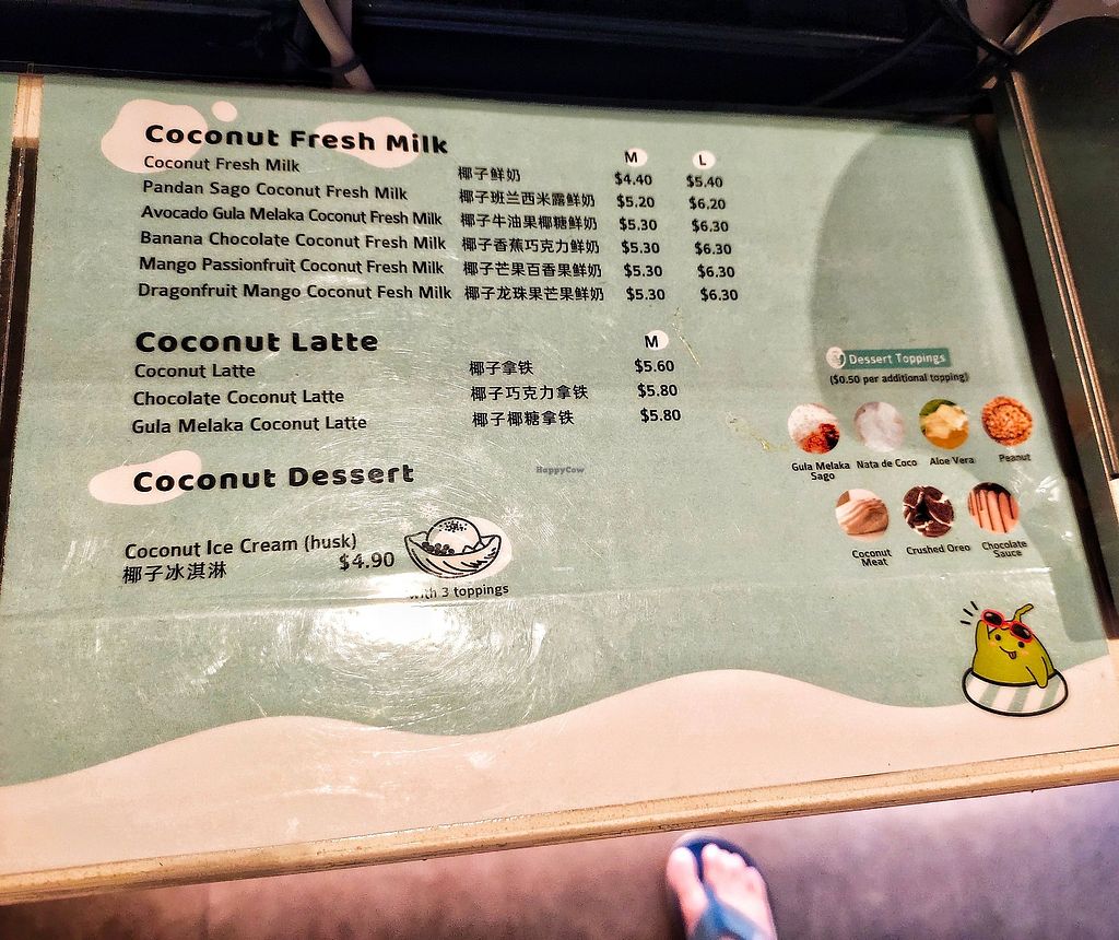 Mr Coconut - Raffles Place - Central Singapore Juice Bar - HappyCow