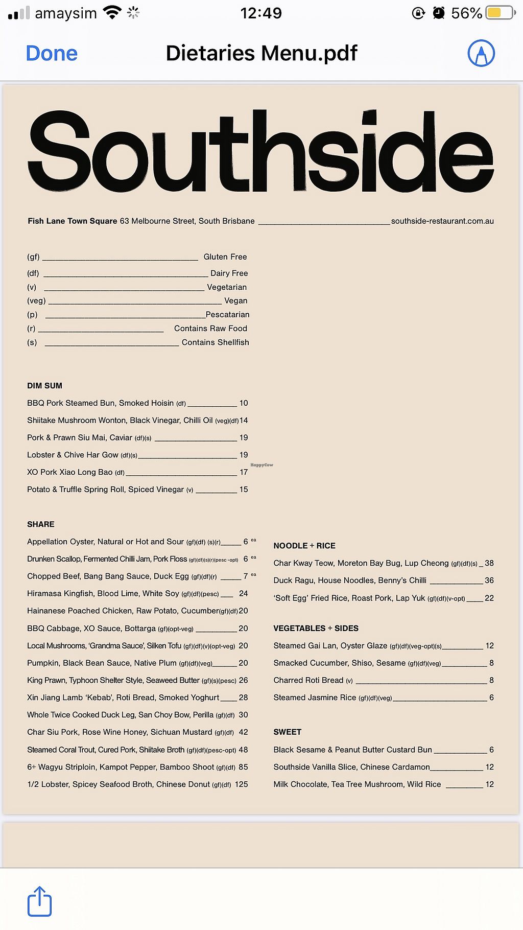 Southside - South Brisbane Queensland Restaurant - HappyCow