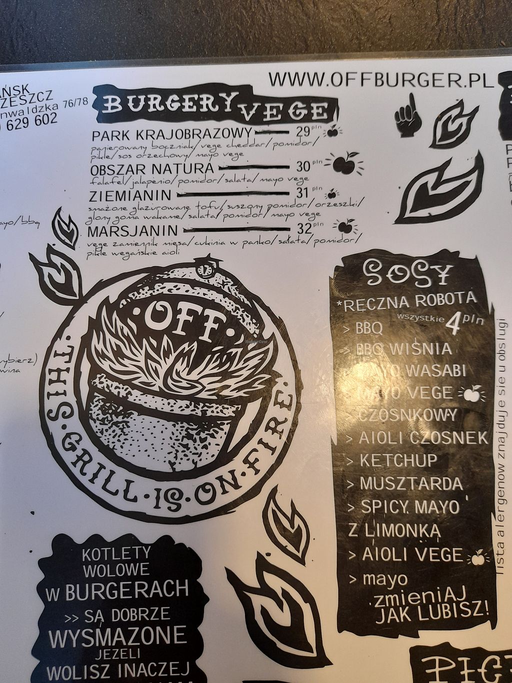 CLOSED: Off Burger - Gdansk Restaurant - HappyCow