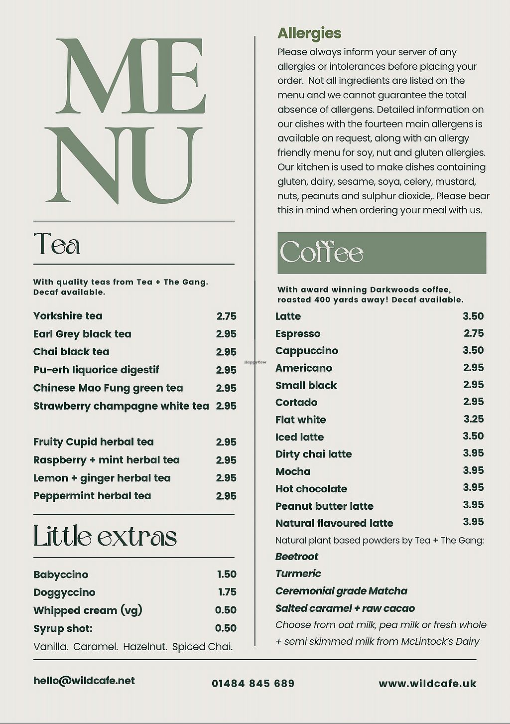 Wild Cafe - Marsden Restaurant - HappyCow