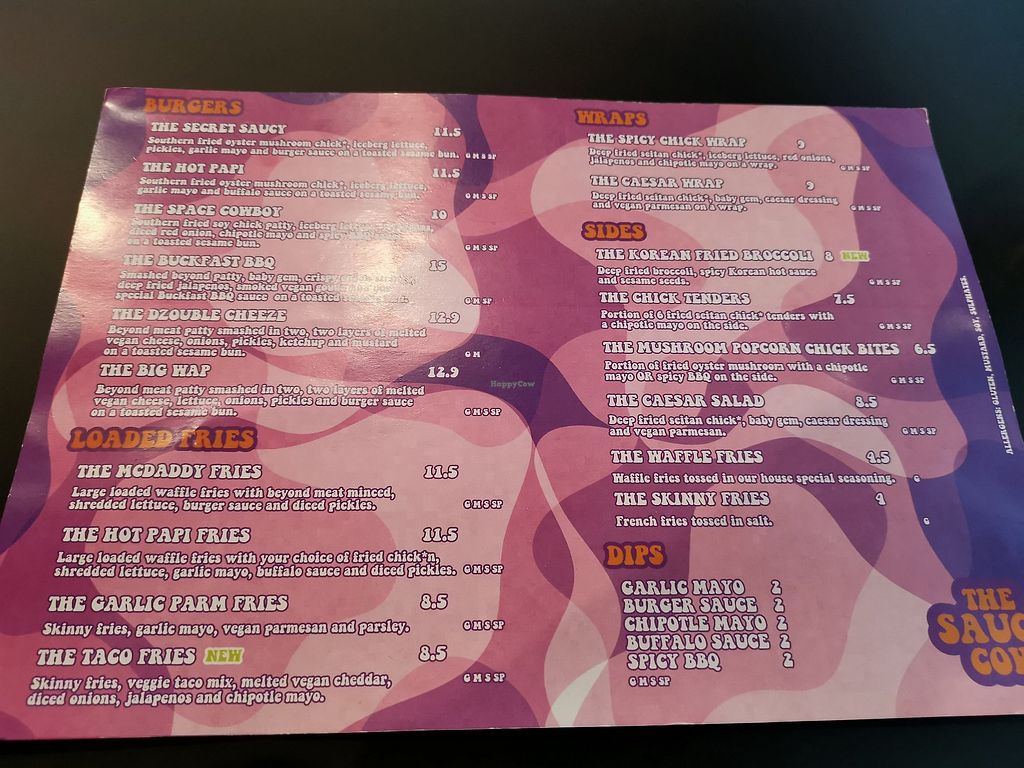 The Saucy Cow - Dublin Restaurant - HappyCow