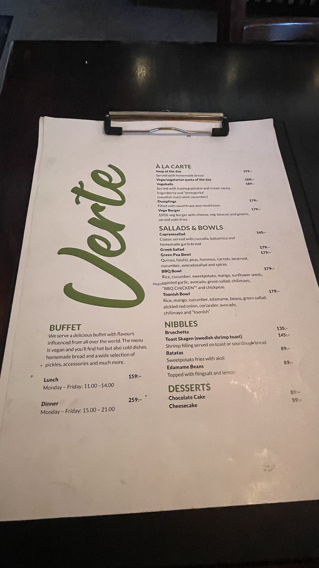Verte - Stockholm Restaurant - HappyCow