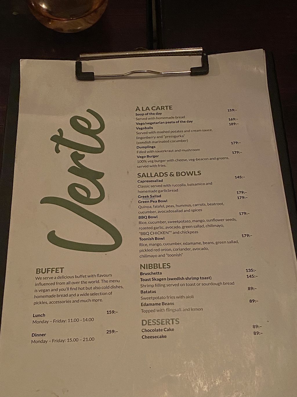 Verte - Stockholm Restaurant - HappyCow