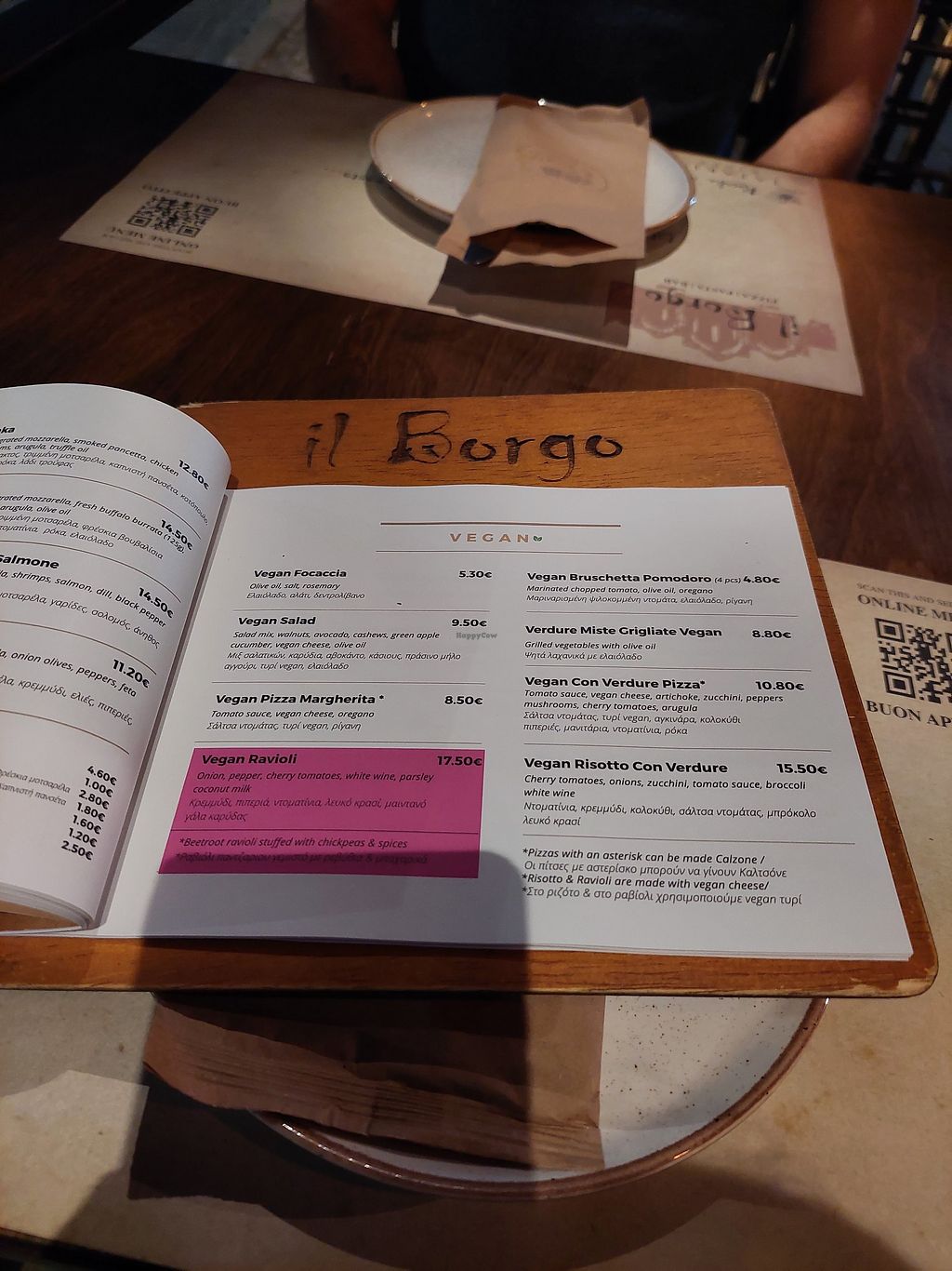 Il Borgo - Rhodes Restaurant - HappyCow