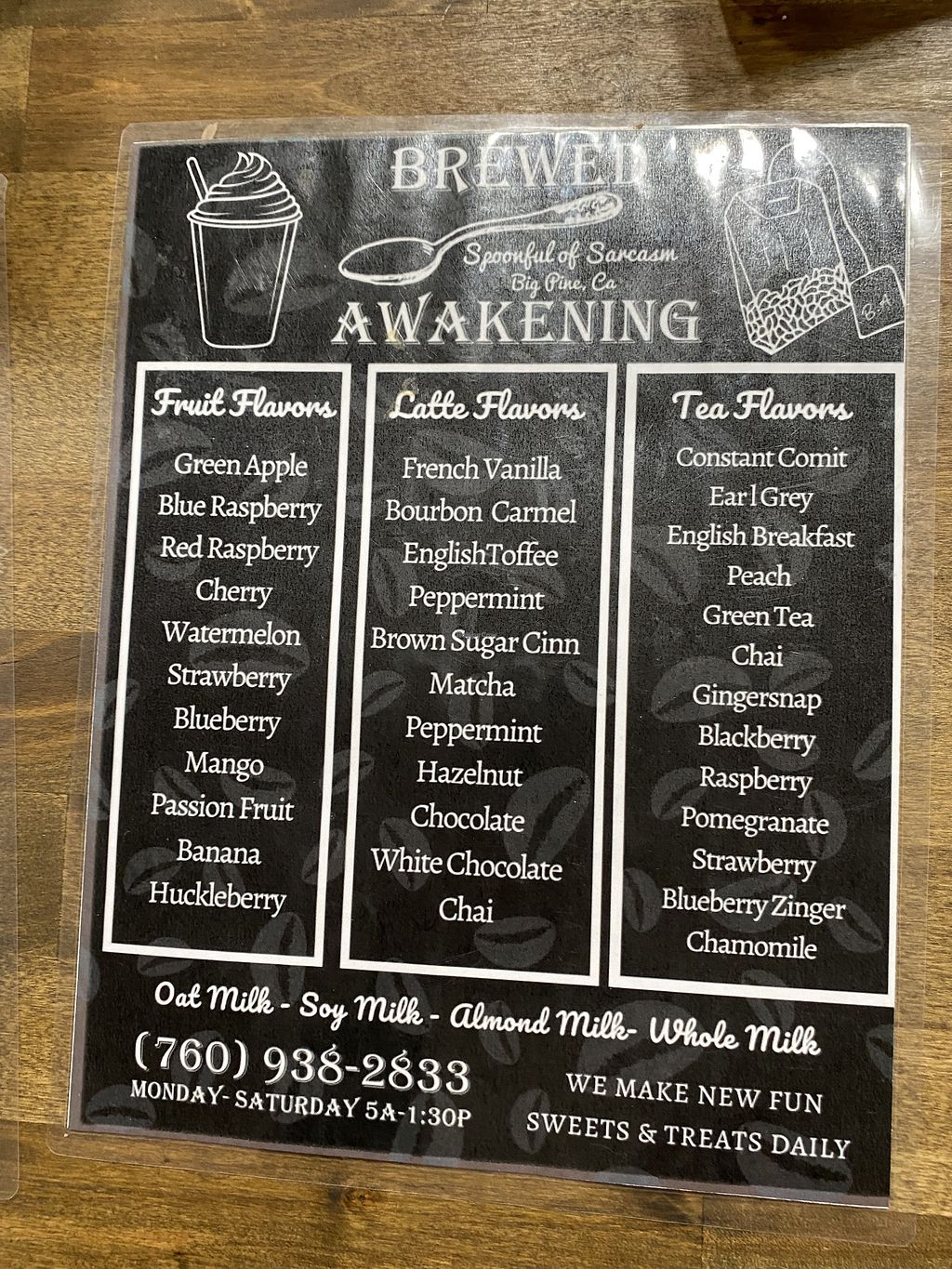 Brewed Awakening - Big Pine California Coffee & Tea - HappyCow
