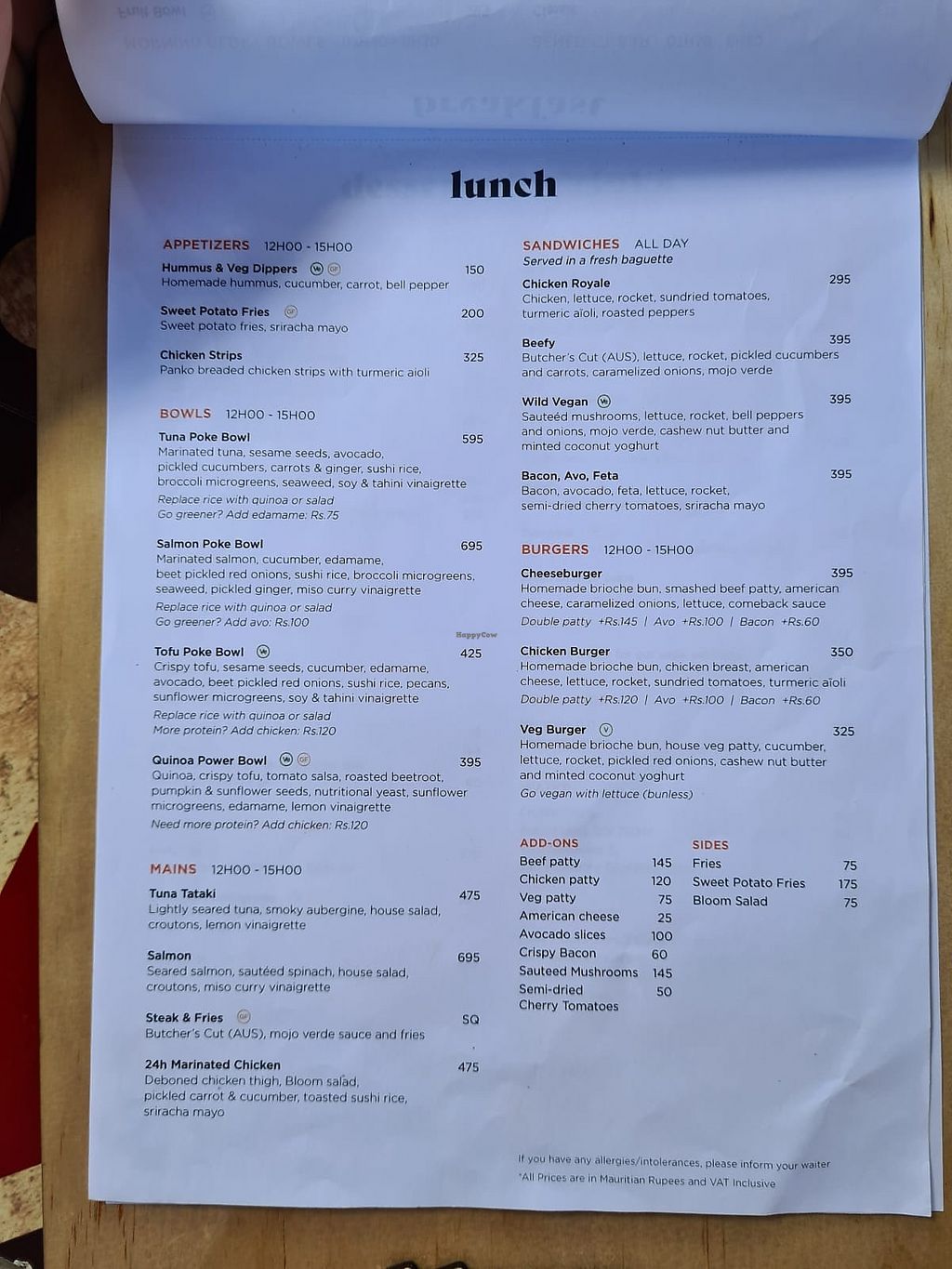 Bloom - Grand Baie Restaurant - HappyCow