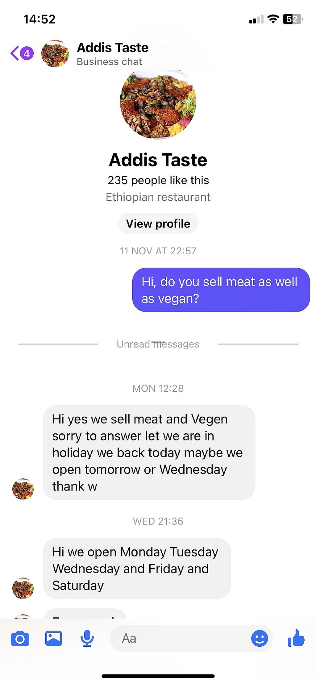 Addis Taste - South East London Market Vendor - HappyCow