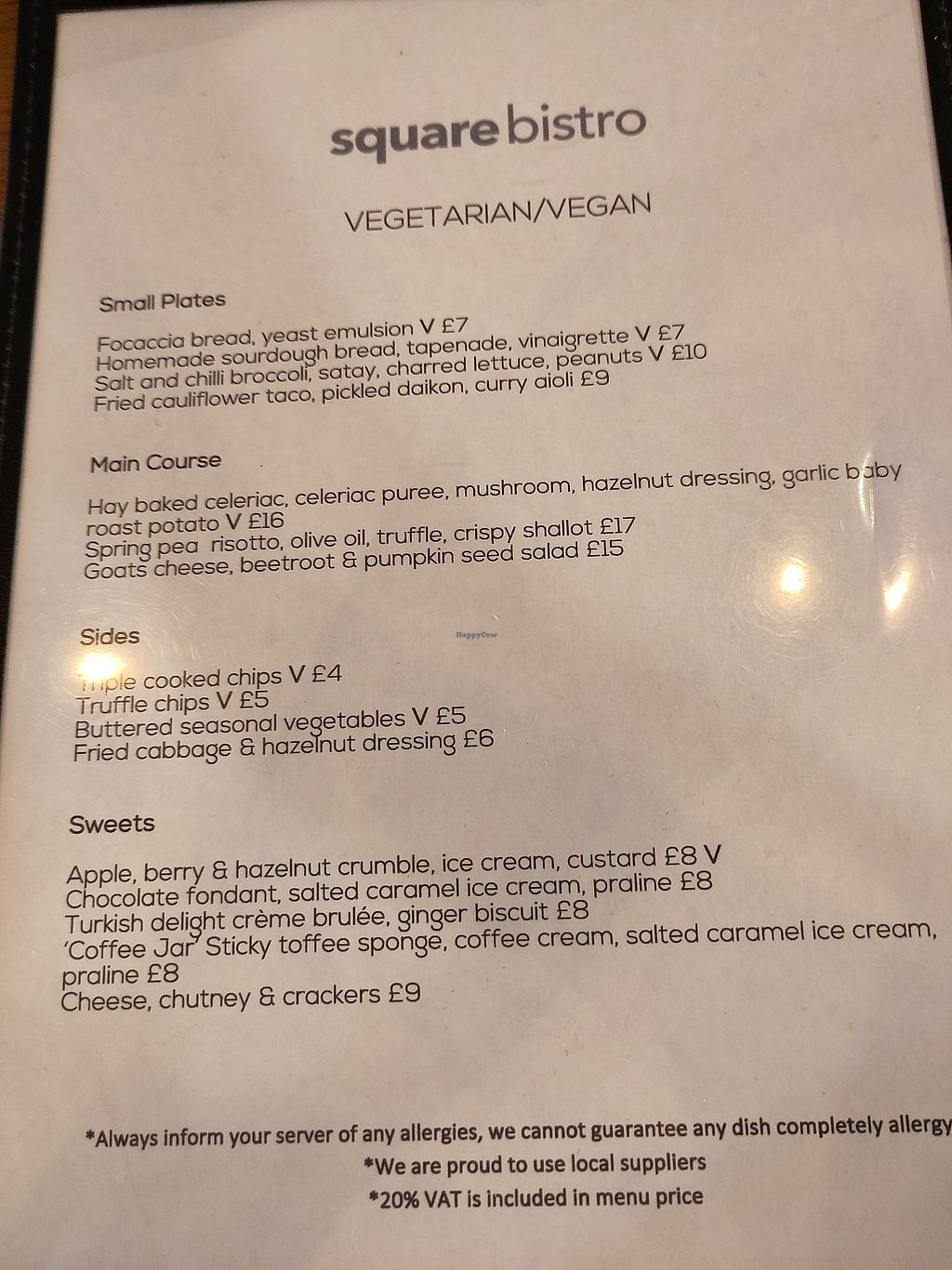 The Square Bistro - Lisburn Restaurant - HappyCow