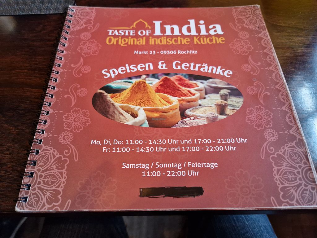 Taste of India - Rochlitz Restaurant - HappyCow