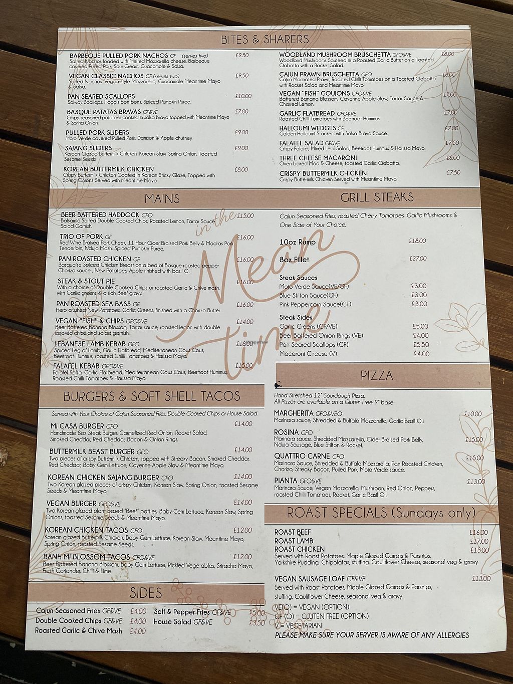 In The Meantime Carlisle Restaurant HappyCow