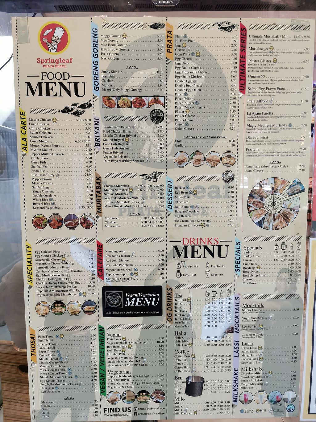 Springleaf Prata Place - Sunset Way - West Singapore Restaurant - HappyCow