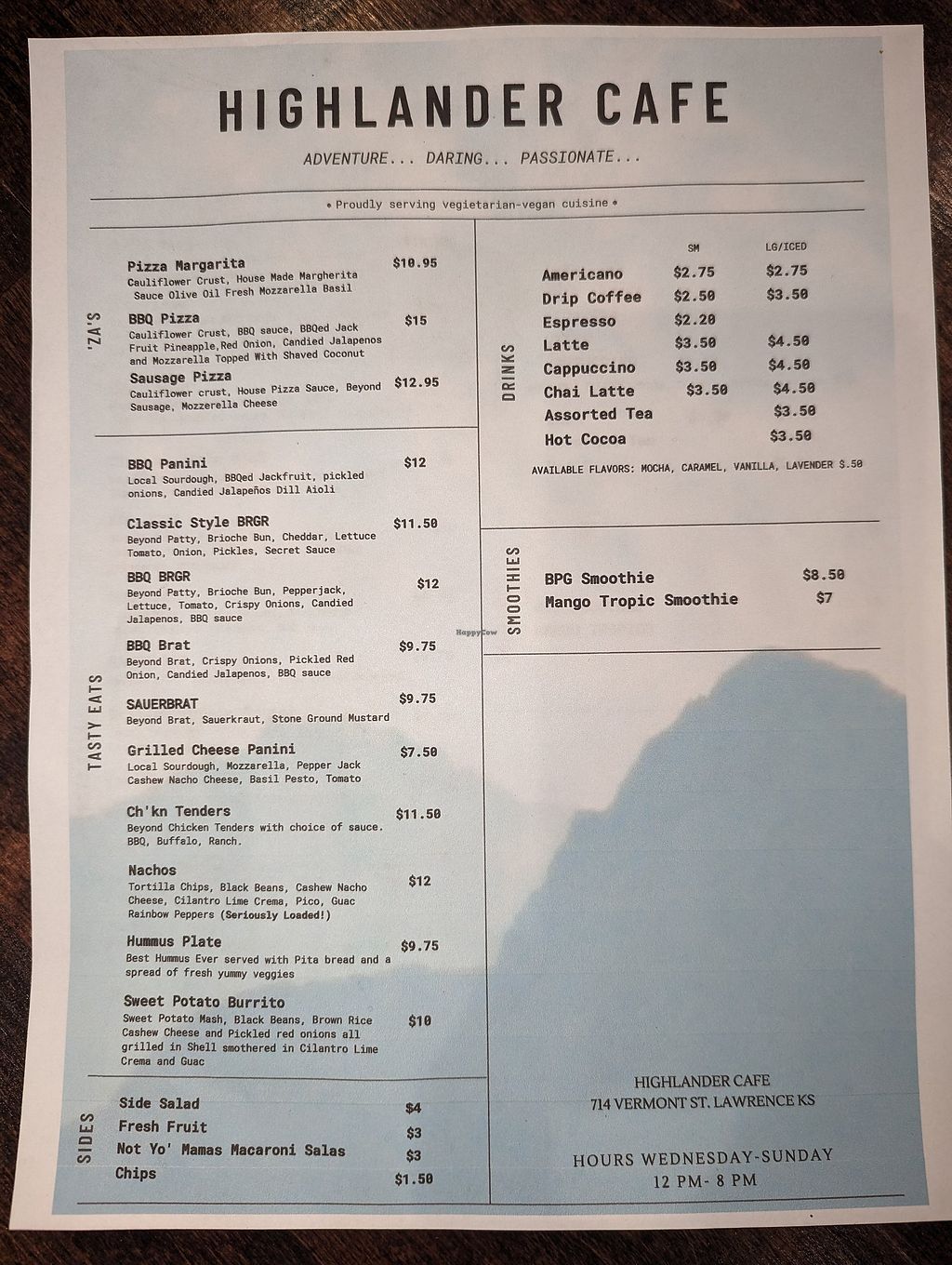 CLOSED: Highlander Café - Lawrence Kansas Restaurant - HappyCow