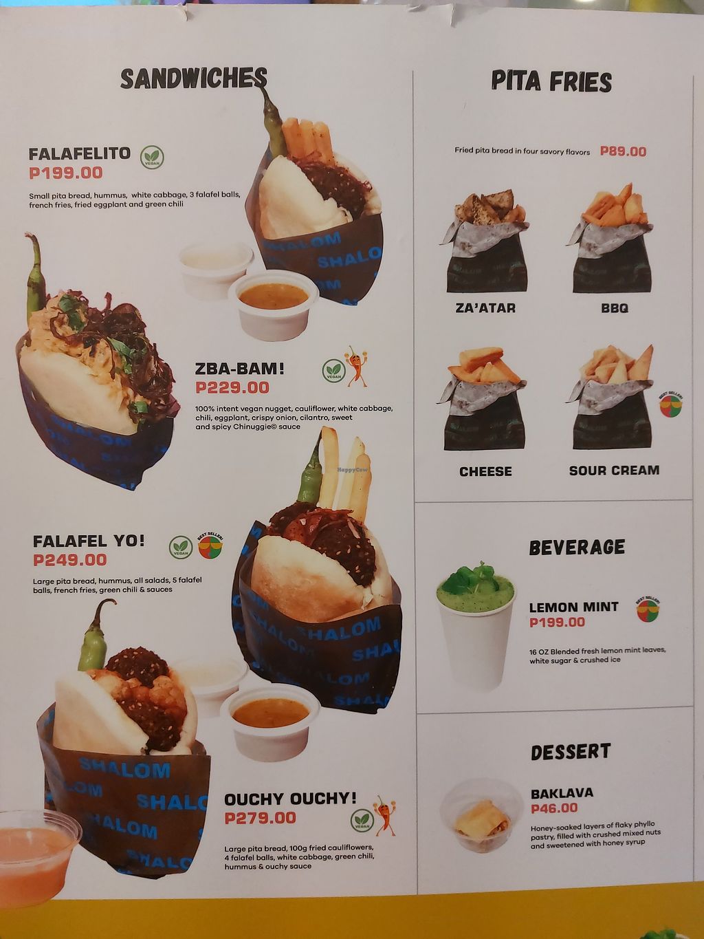 CLOSED: Falafel Yo - Uptown Mall BGC - Metro Manila Restaurant - HappyCow