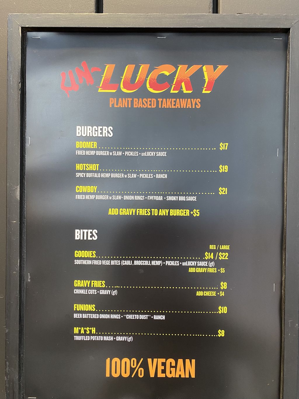 CLOSED: UnLucky - Wellington Restaurant - HappyCow