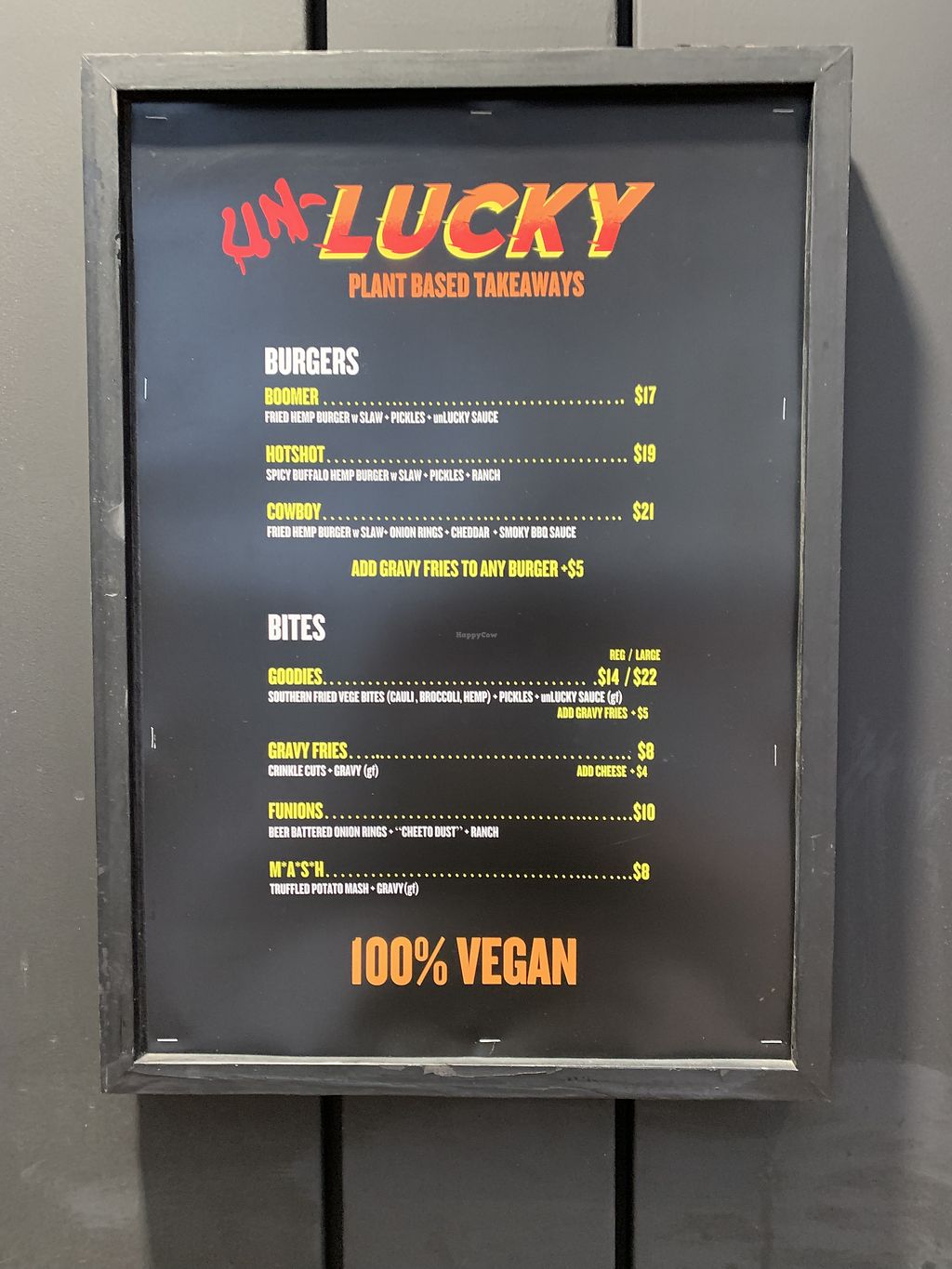 CLOSED: UnLucky - Wellington Restaurant - HappyCow