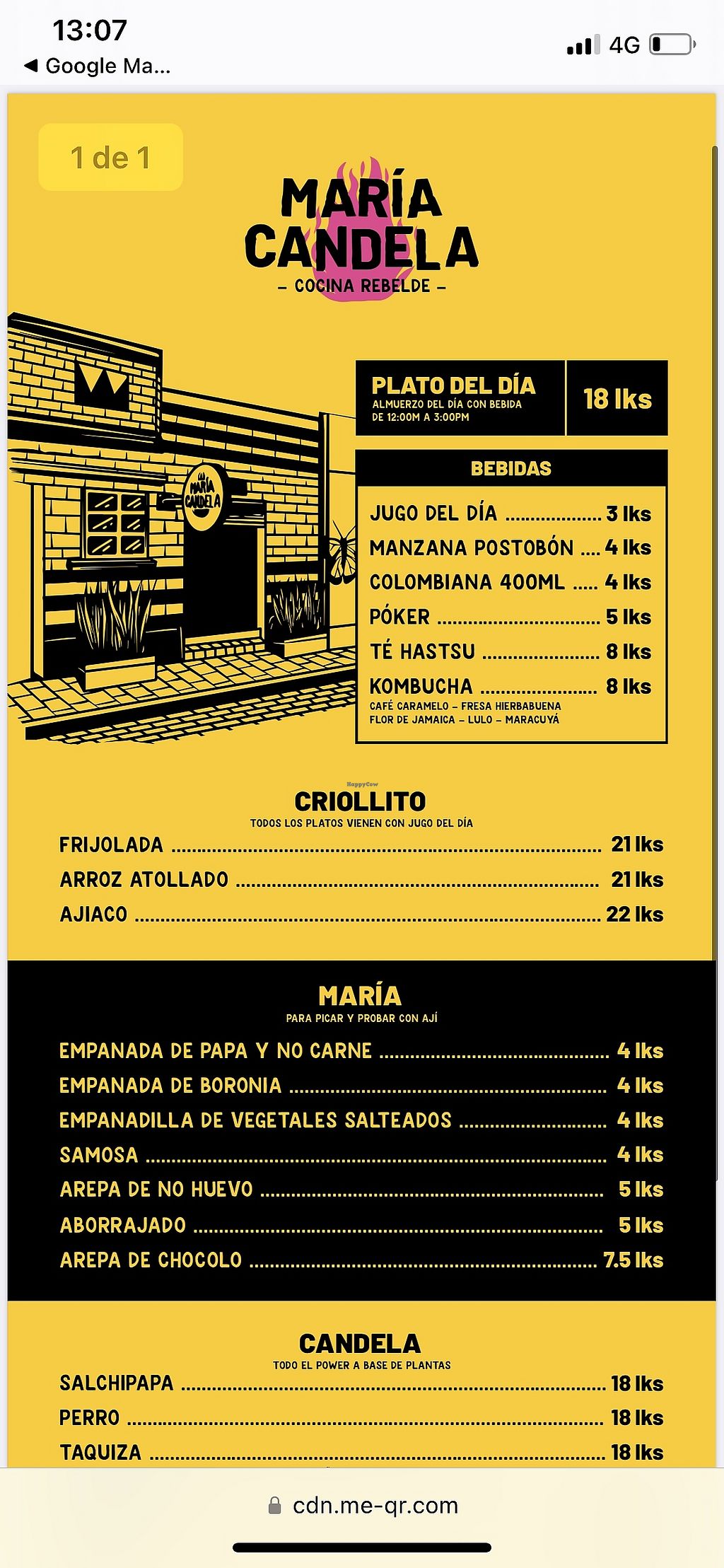 María Candela - Bogota Restaurant - HappyCow