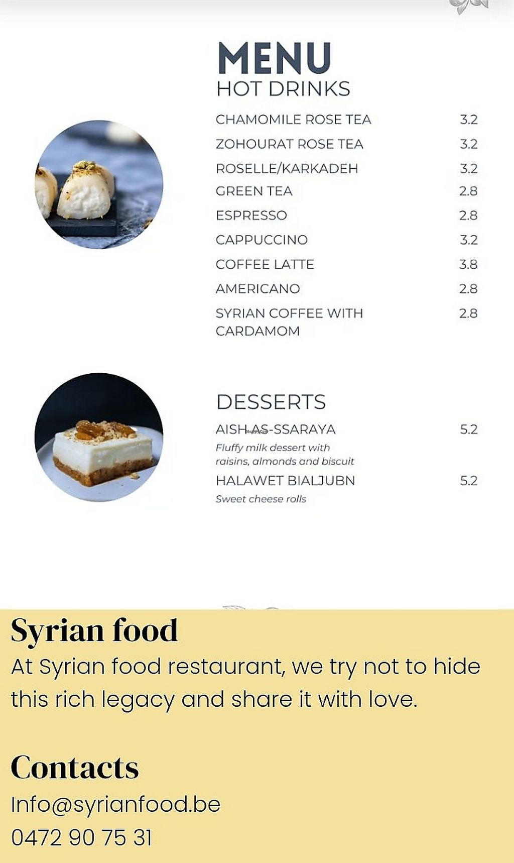 CLOSED: Syrian Food - Antwerpen Restaurant - HappyCow