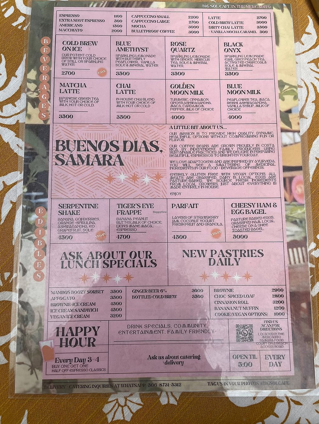 CLOSED: Big SOL Cafe - Samara Restaurant - HappyCow