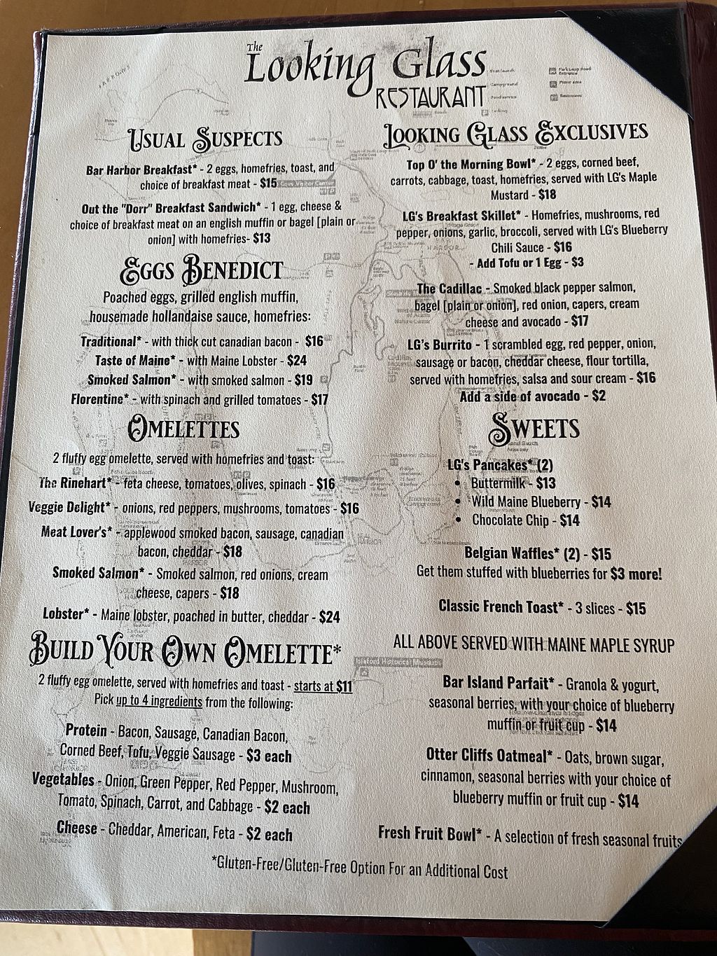 Looking Glass Restaurant - Bar Harbor Maine Restaurant - HappyCow