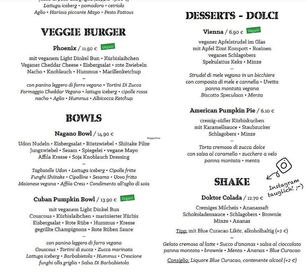 Le Burger - Villach Restaurant - HappyCow