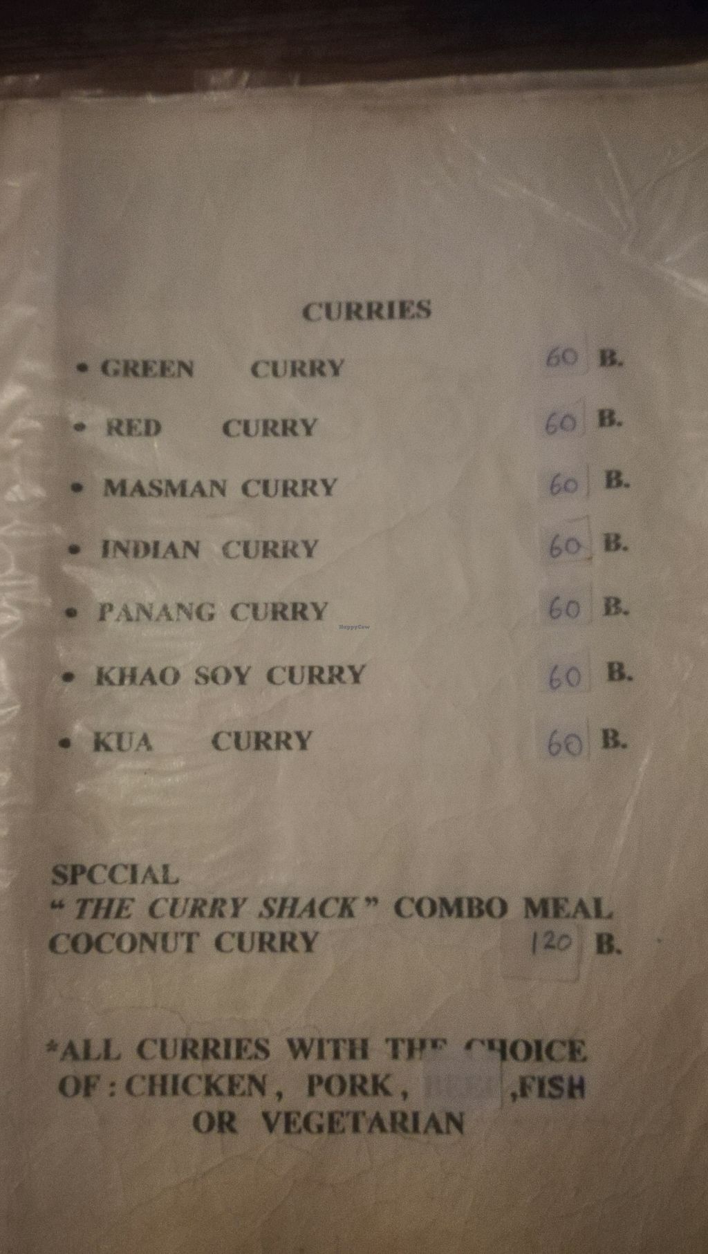 CLOSED: Curry Shack - Pai Restaurant - HappyCow