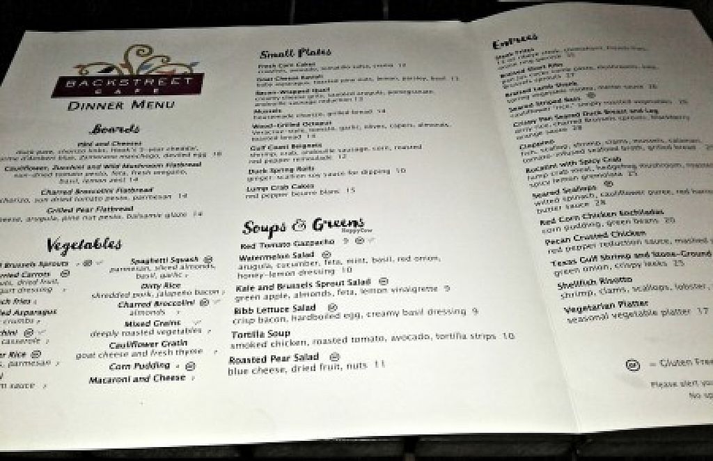 Backstreet Cafe - Houston Texas Restaurant - HappyCow