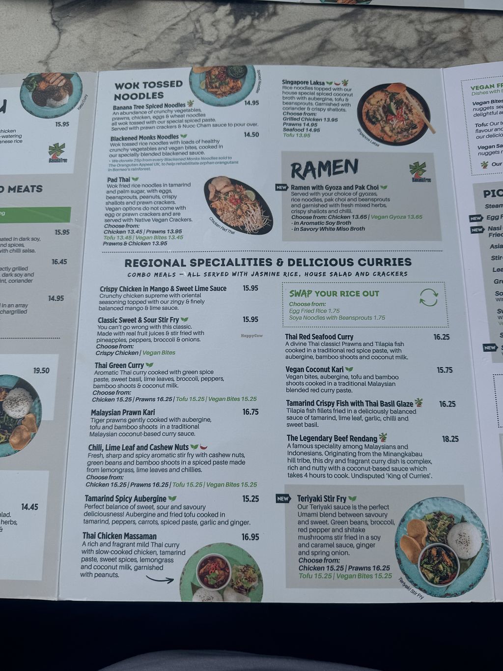 Banana tree menu store