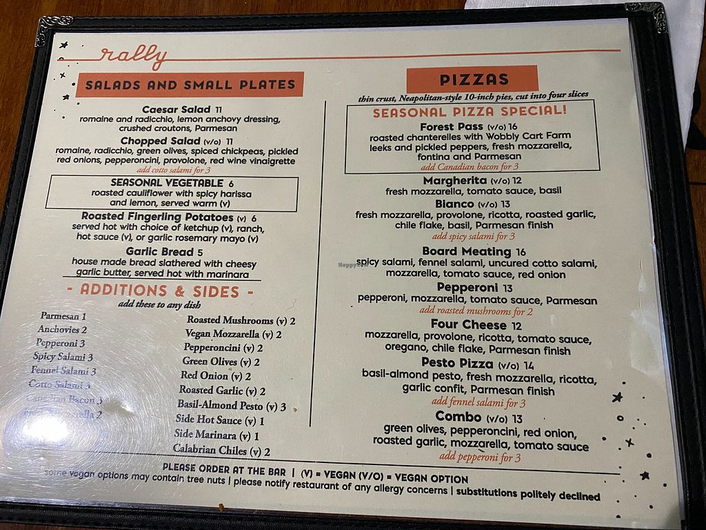 Rally Pizza - Vancouver Washington Restaurant - HappyCow