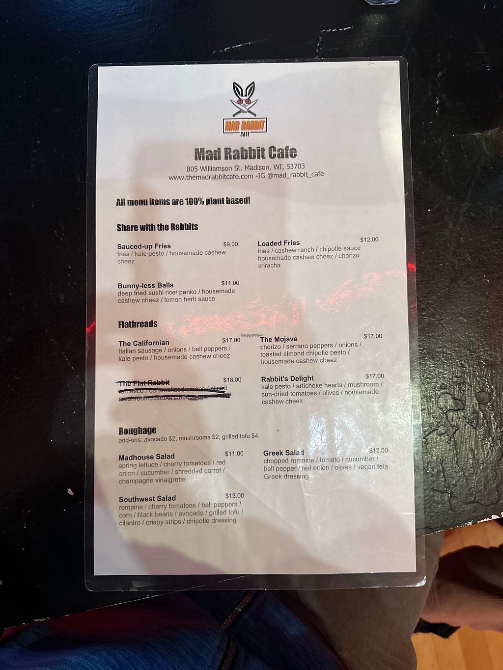 Mad Rabbit Cafe - Madison Wisconsin Restaurant - HappyCow