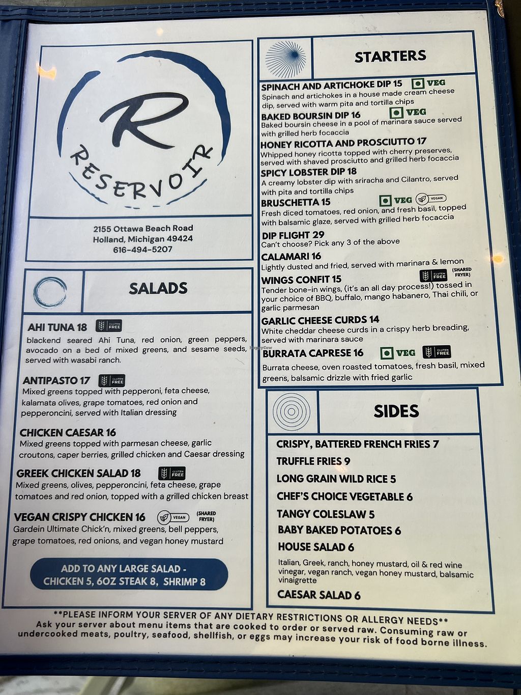Reservoir - Holland Michigan Restaurant - HappyCow