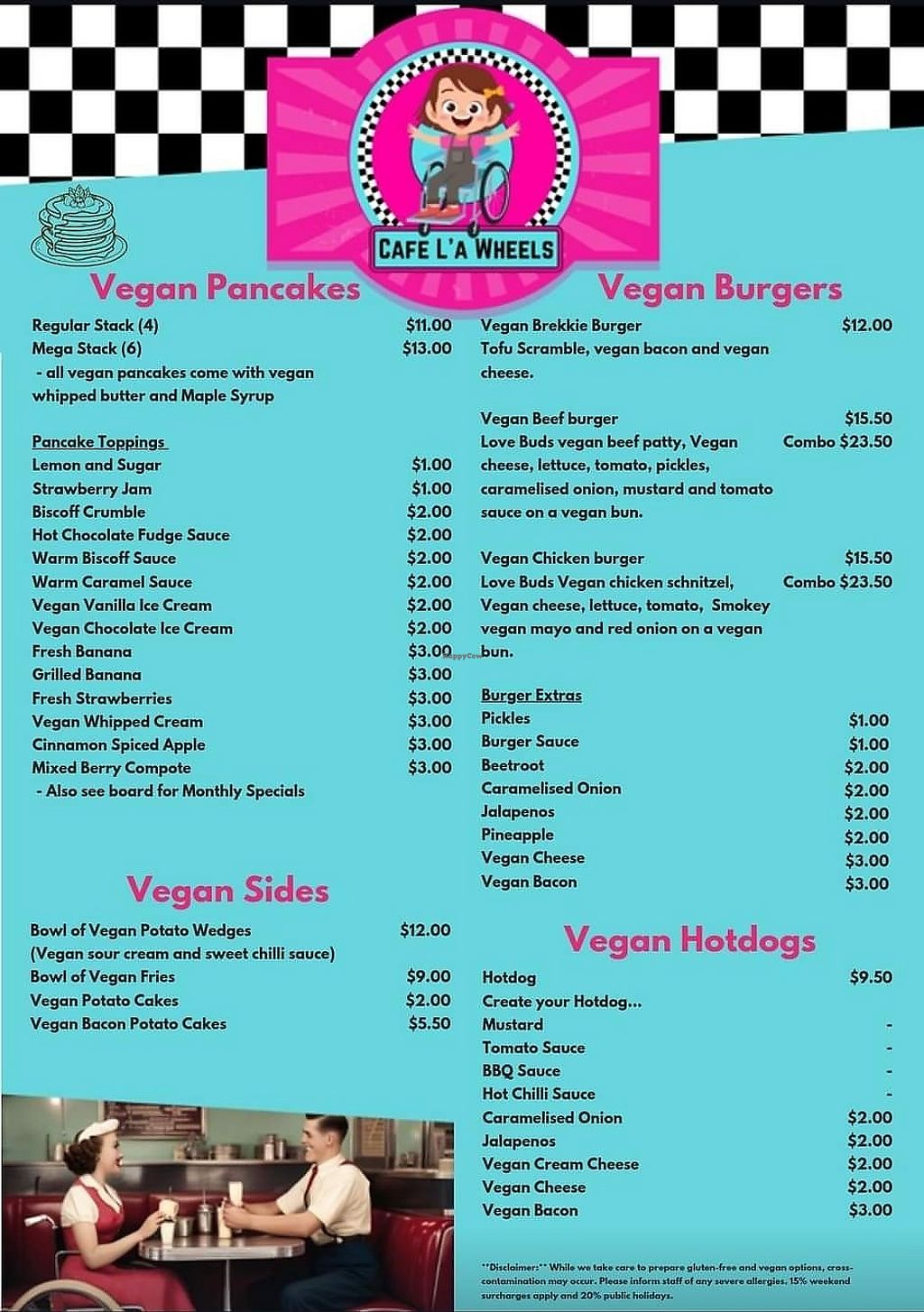 Cafe La Wheels - Seaford Victoria Restaurant - HappyCow