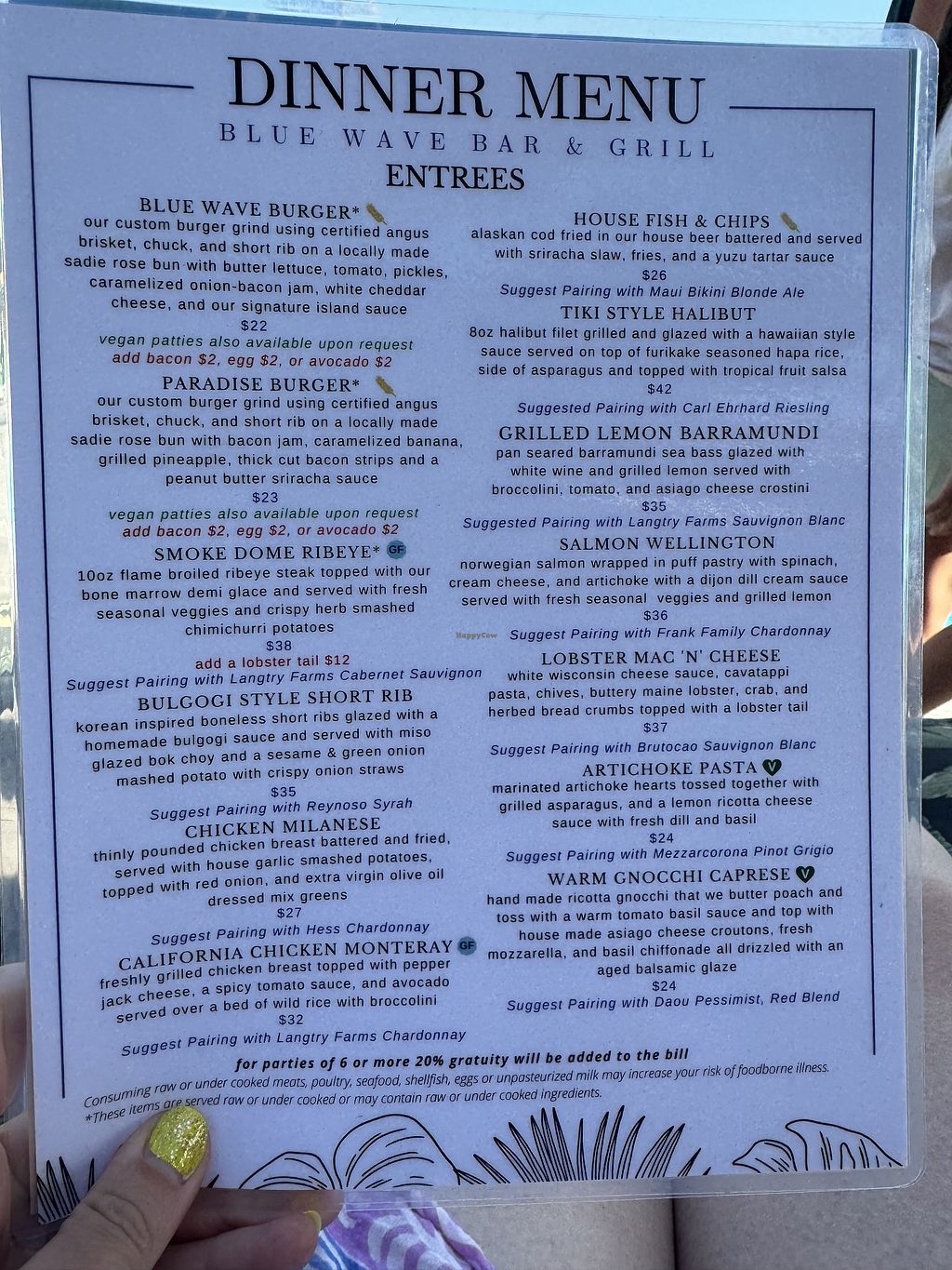 Blue Wave Bar & Grill - San Diego California Restaurant - HappyCow