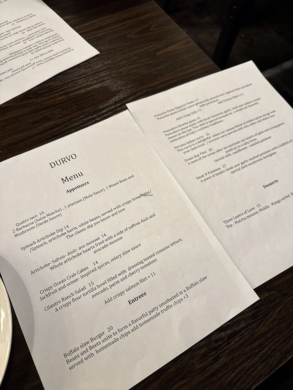 Durvo - Las Vegas Nevada Restaurant - HappyCow