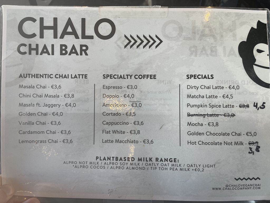 Chalo Atelier.Chai Bar - Antwerpen Coffee & Tea - HappyCow