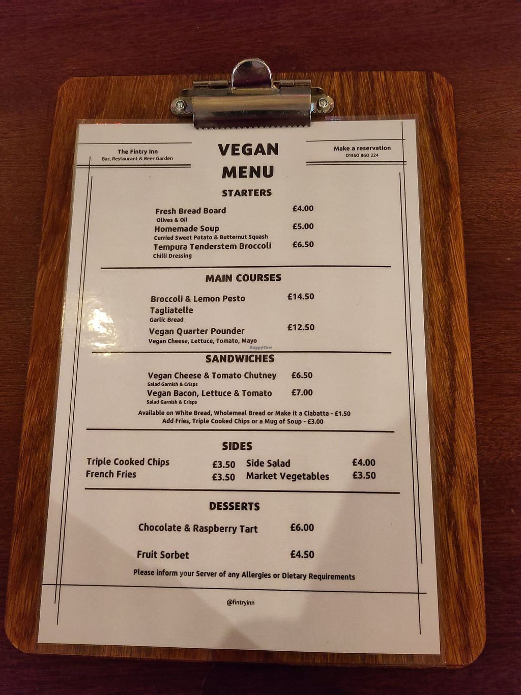 Fintry Inn - Glasgow Restaurant - HappyCow