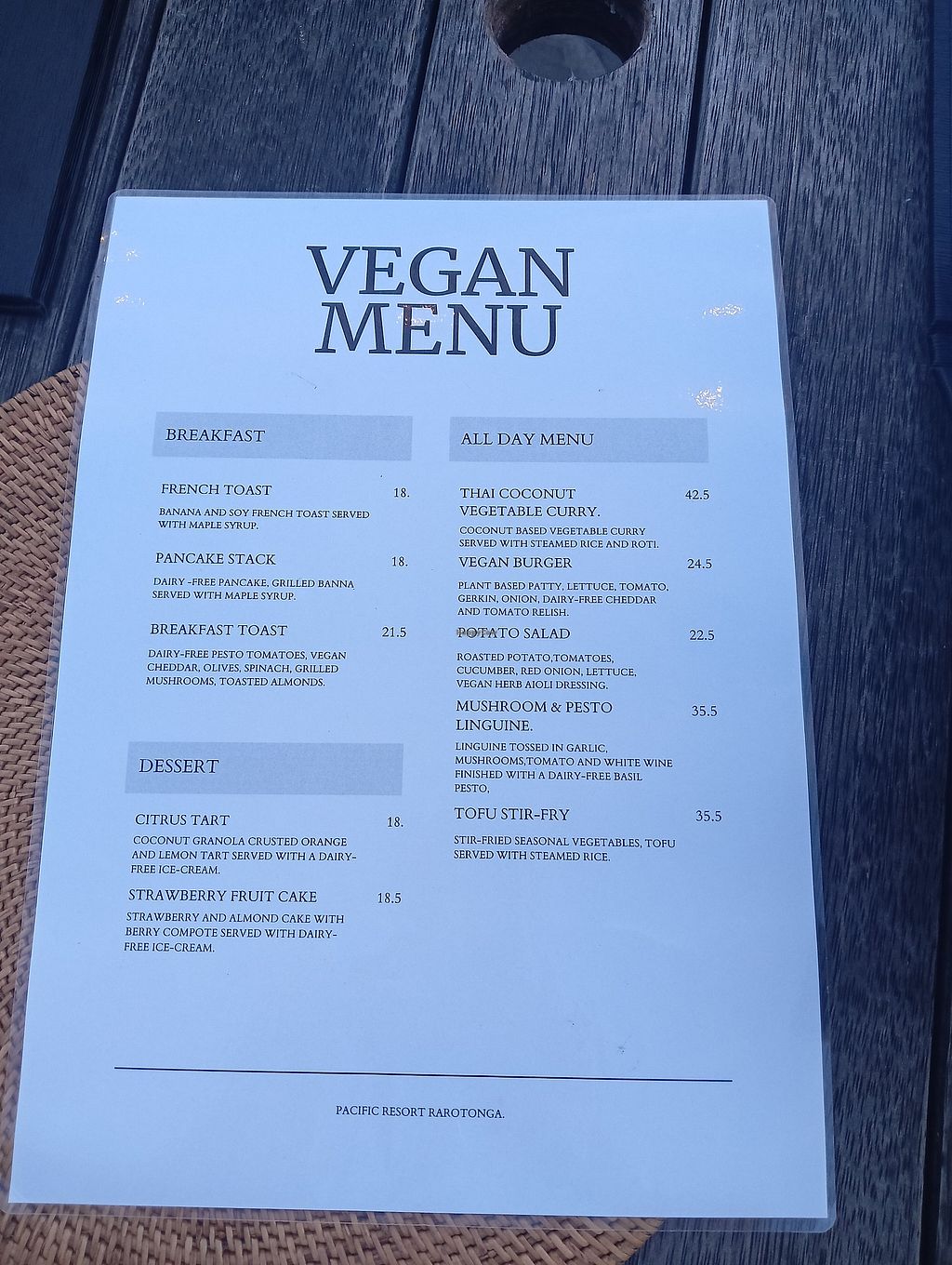 Sandals Restaurant - Pacific Resort Rarotonga - Rarotonga Restaurant ...