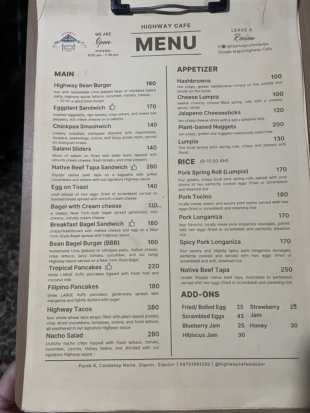 Highway Cafe - Siquijor Restaurant - HappyCow