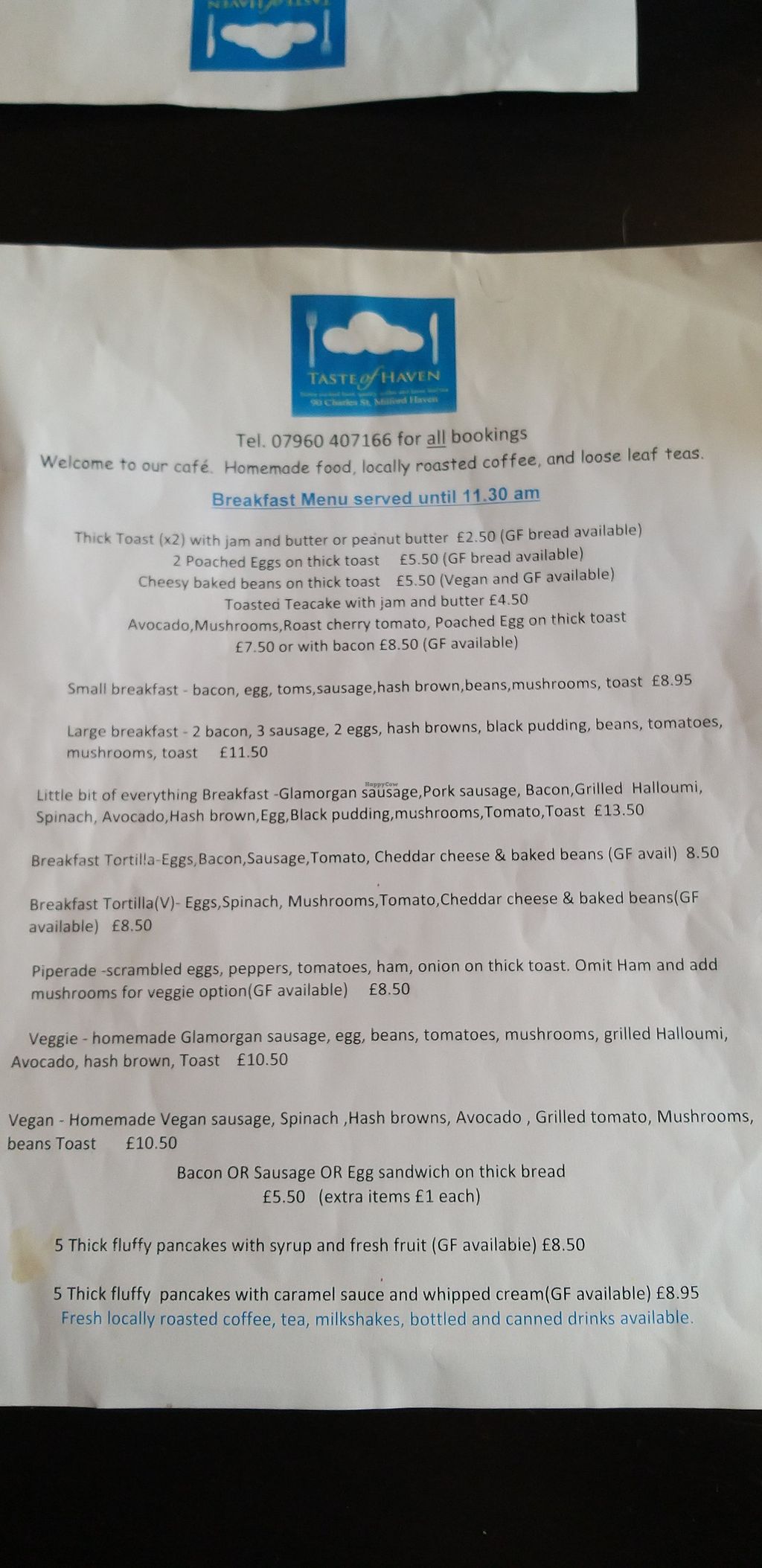 Taste of Haven - Milford Haven Restaurant - HappyCow