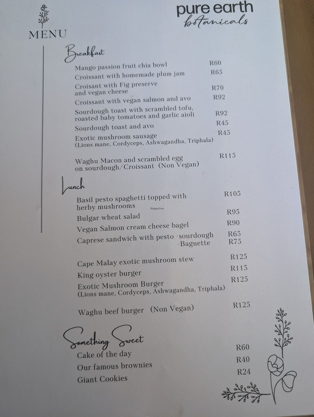 Pure Earth Botanicals - Cape Town Restaurant - HappyCow