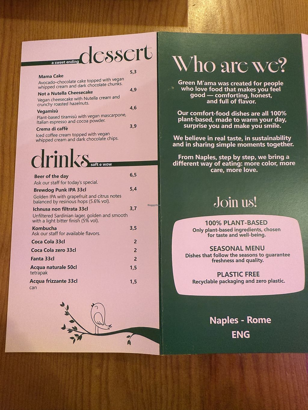 Green M'ama - Rome | Review "Nice interior, Nice menu name. Wish to ...