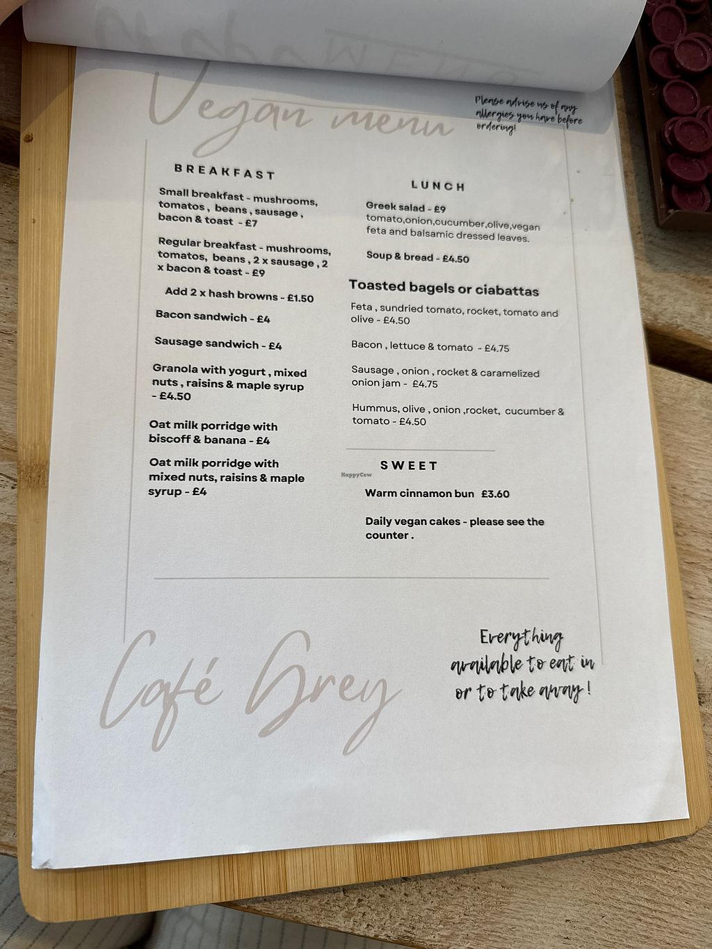 Cafe Grey - Attleborough Restaurant - HappyCow