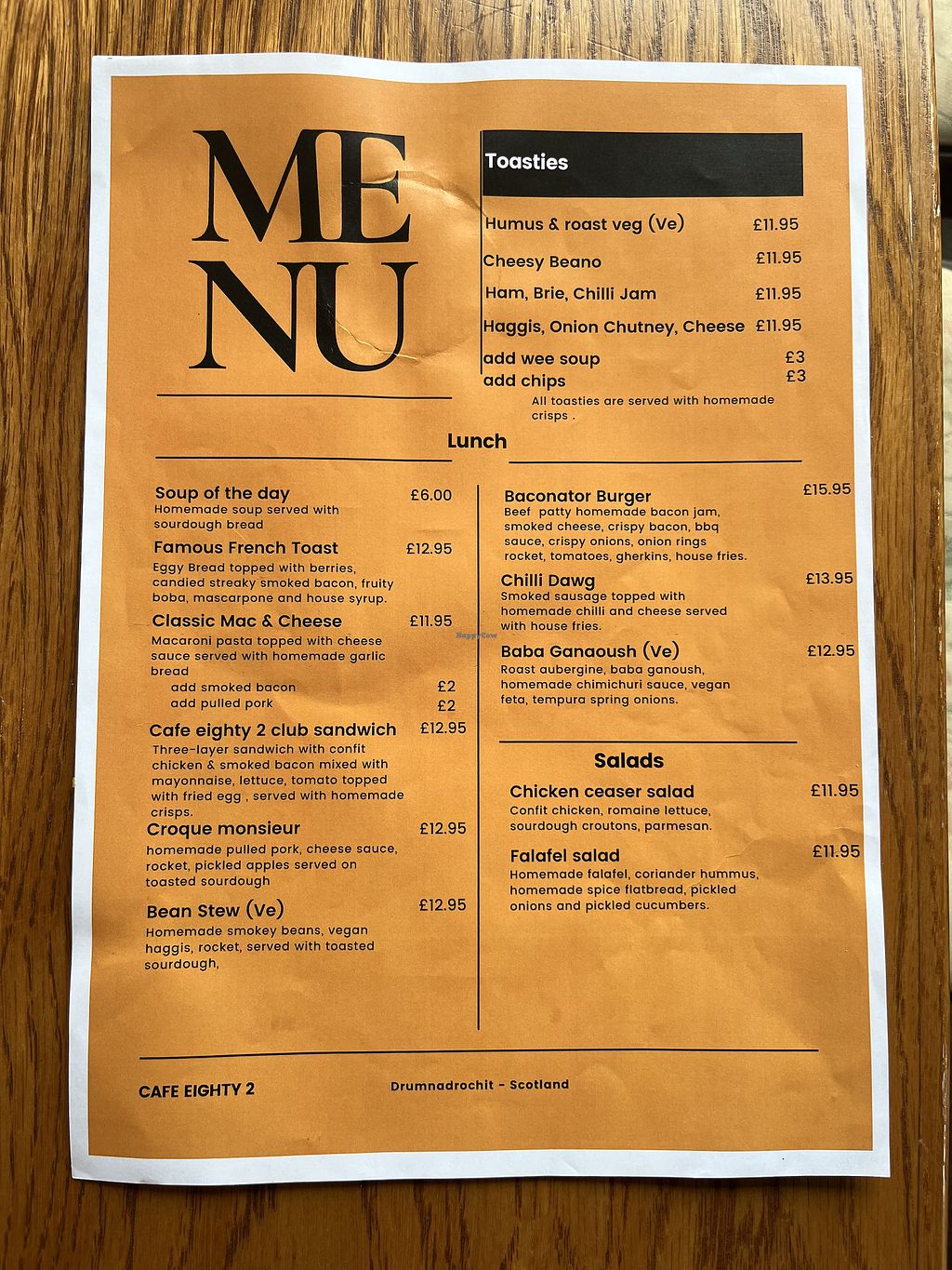 Cafe Eighty2 - Inverness Restaurant - HappyCow