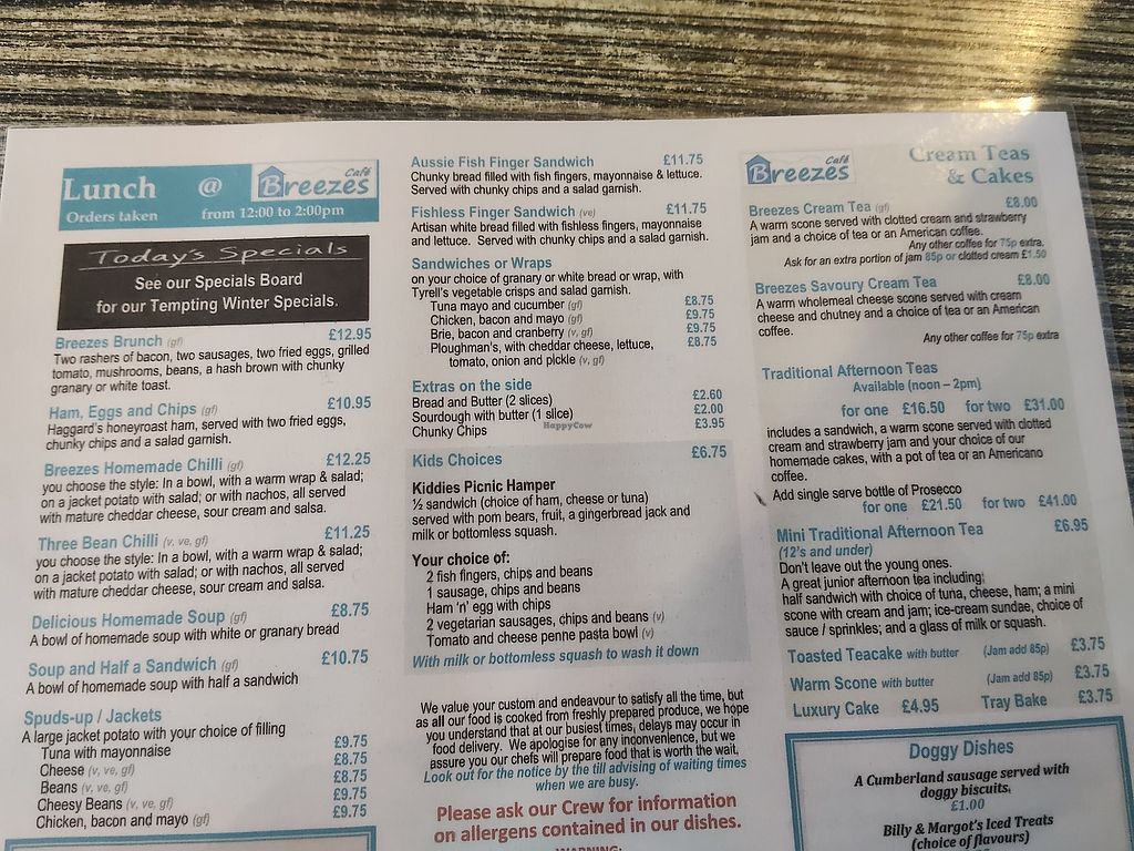 Breezes Cafe - England | Review "Tasty Veggie Breakfast top tip ditch ...