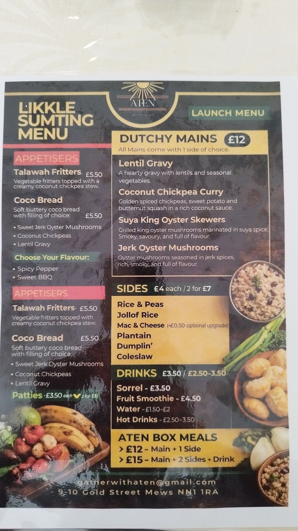 Aten Pan African Fusion Restaurant and Events - Northampton Restaurant ...
